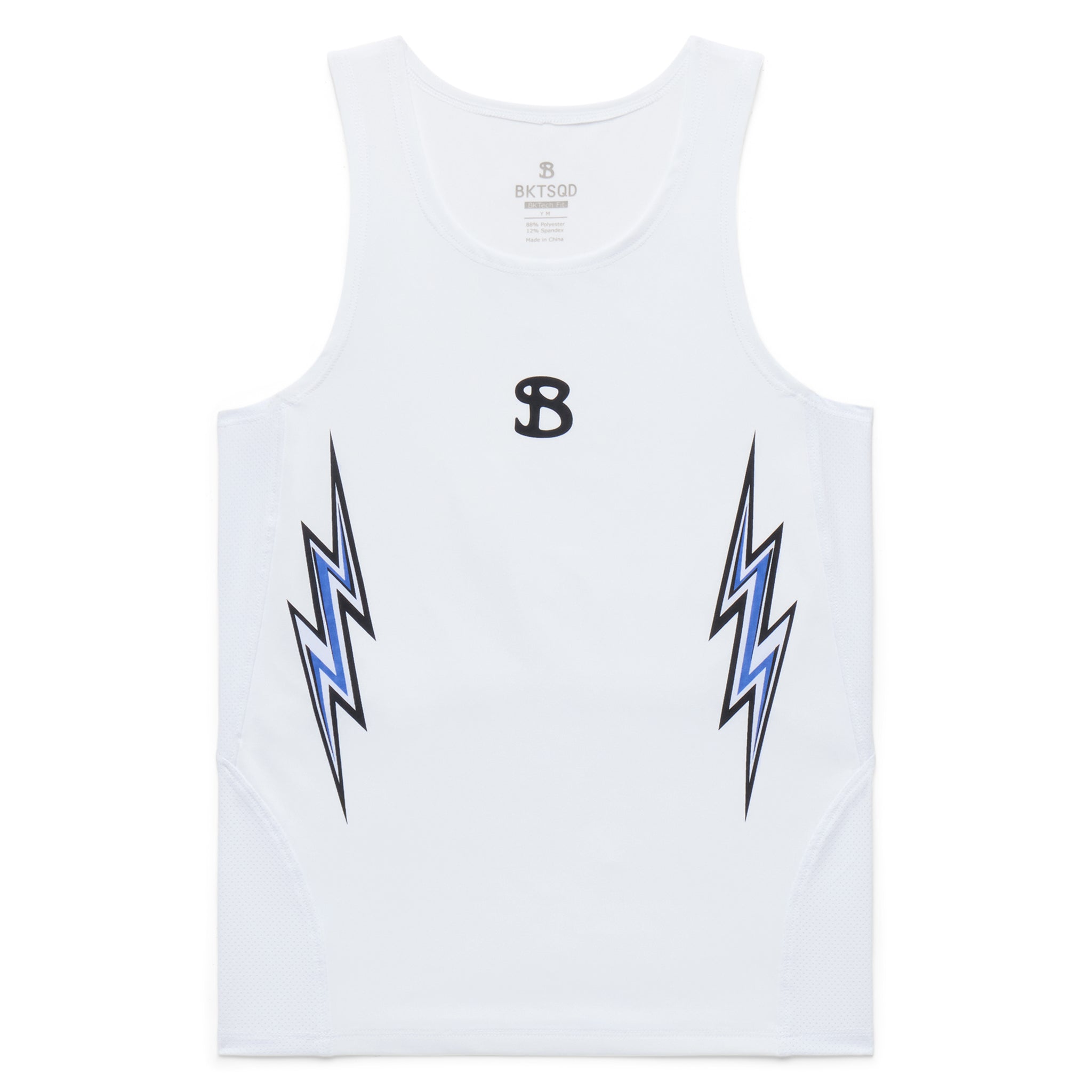 Bucketsquad Youth White Iso Compression Tank | Youth Compression Ta...